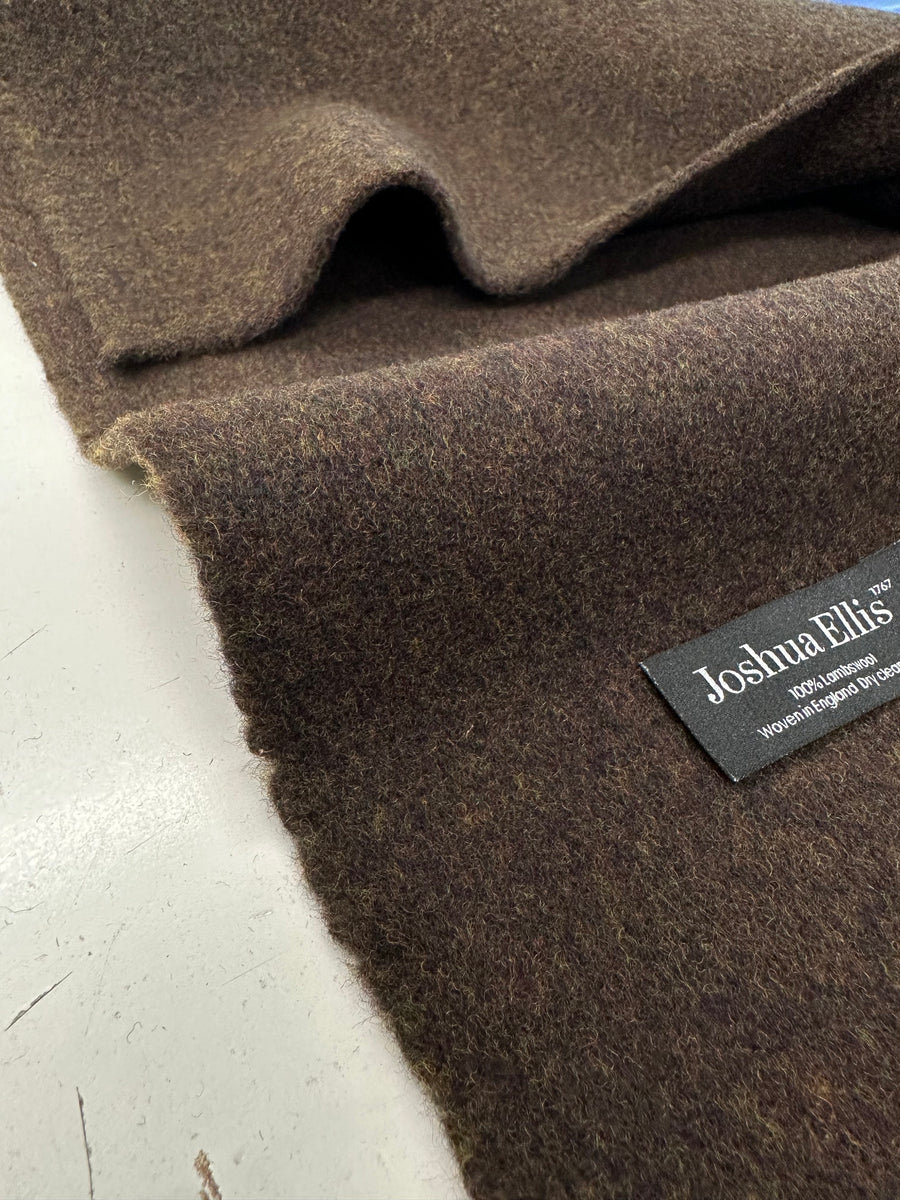 100 % Lambswool Melange Brown With Green And Red And Burgundy By Joshu ...